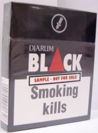 Djarum Black cigarettes made in Indonesia, 10 Packs, 1 carton. Discrete ...