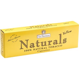 Nat Sherman Naturals Lights Yellow King Size Box cigarettes made in USA ...