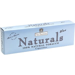 Nat Sherman Naturals Ultra Blue King Size cigarettes made in USA, 4 ...