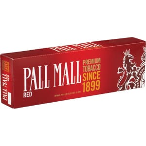 Pall Mall Red King Box cigarettes made in USA, 4 cartons, 40 packs ...
